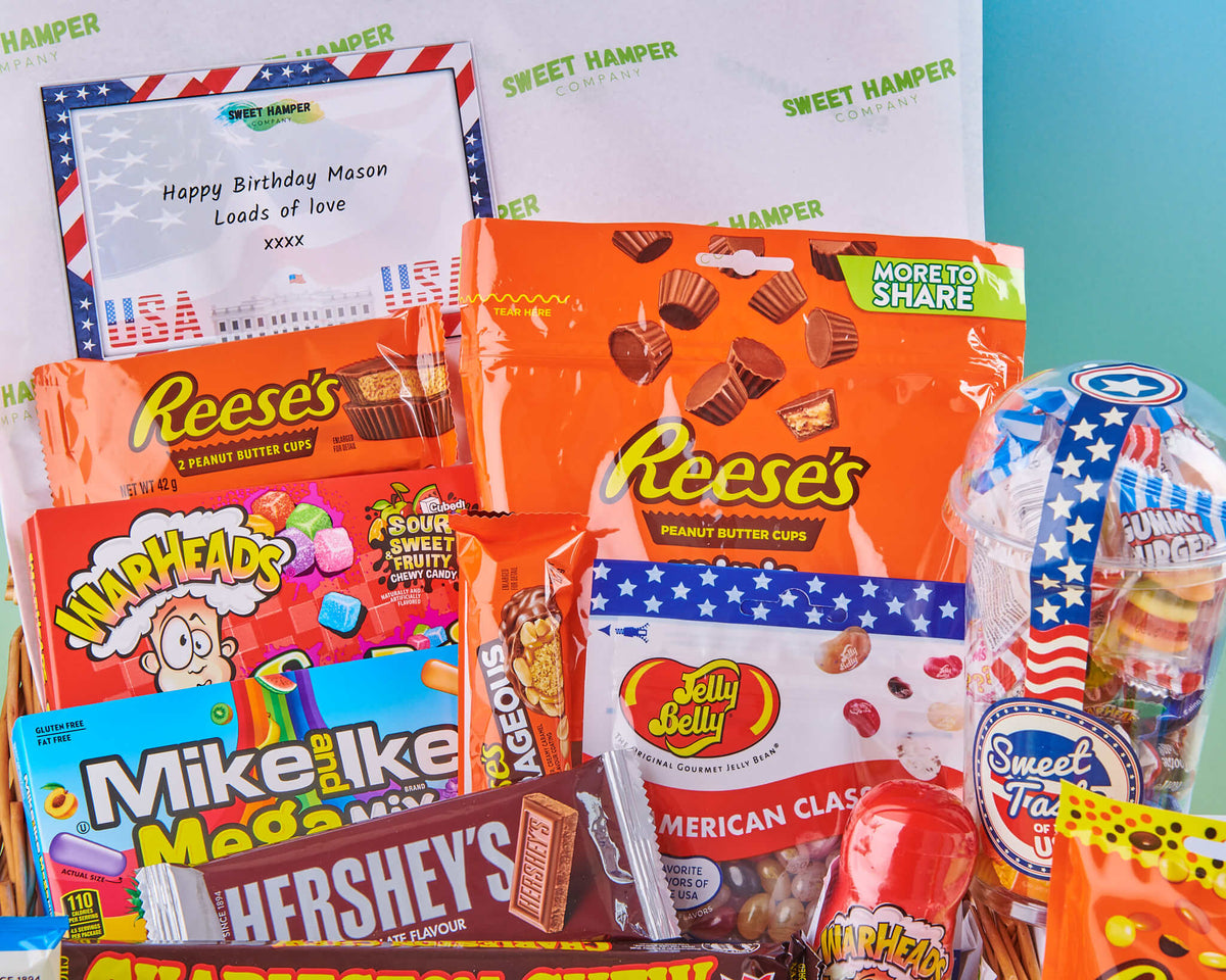 Huge American Sweet & Chocolate Hamper – Sweet Hamper Company