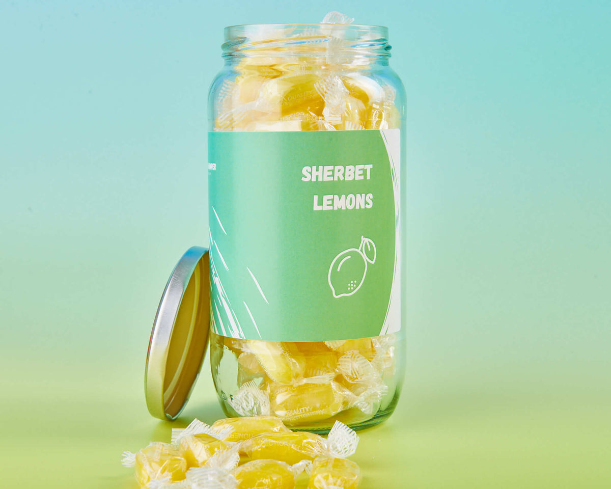 Sherbet Lemons - Large Jar – Sweet Hamper Company