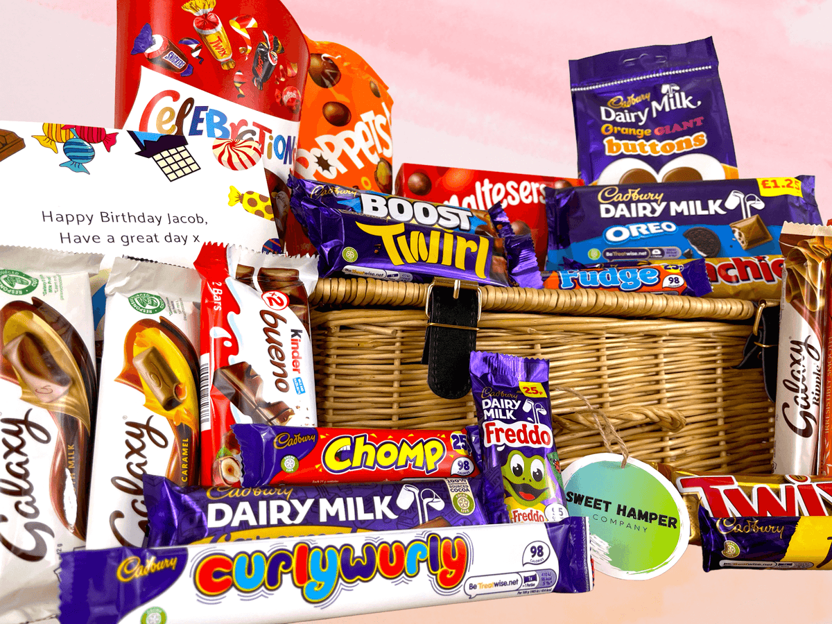 Huge Personalised Chocolate Hamper – Sweet Hamper Company