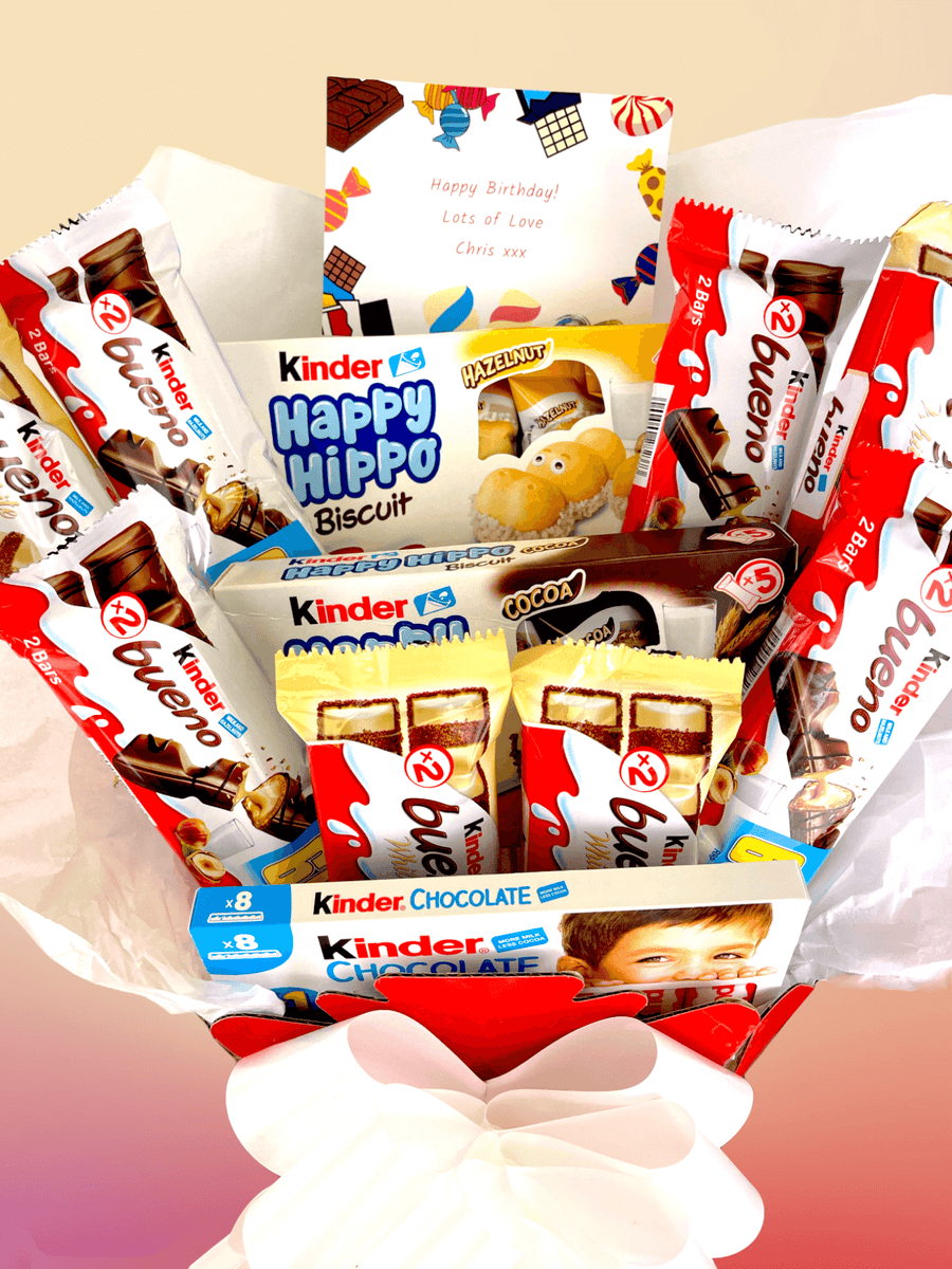 Kinder Chocolate Bouquet – Sweet Hamper Company